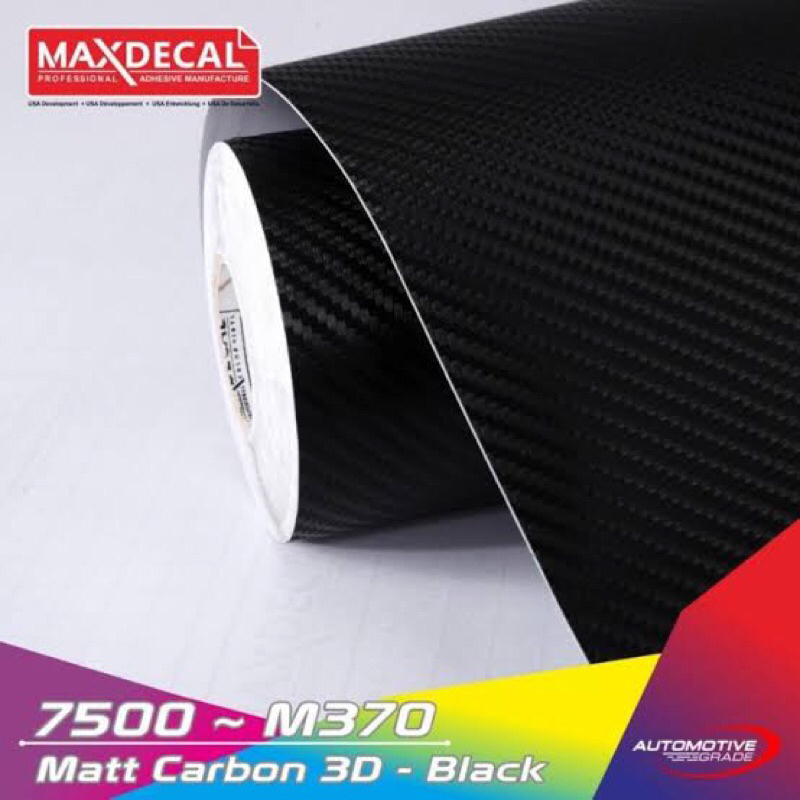 Jual Roll Stiker Sticker Skotlet 7500 M370 Maxdecal Max decal Black ...