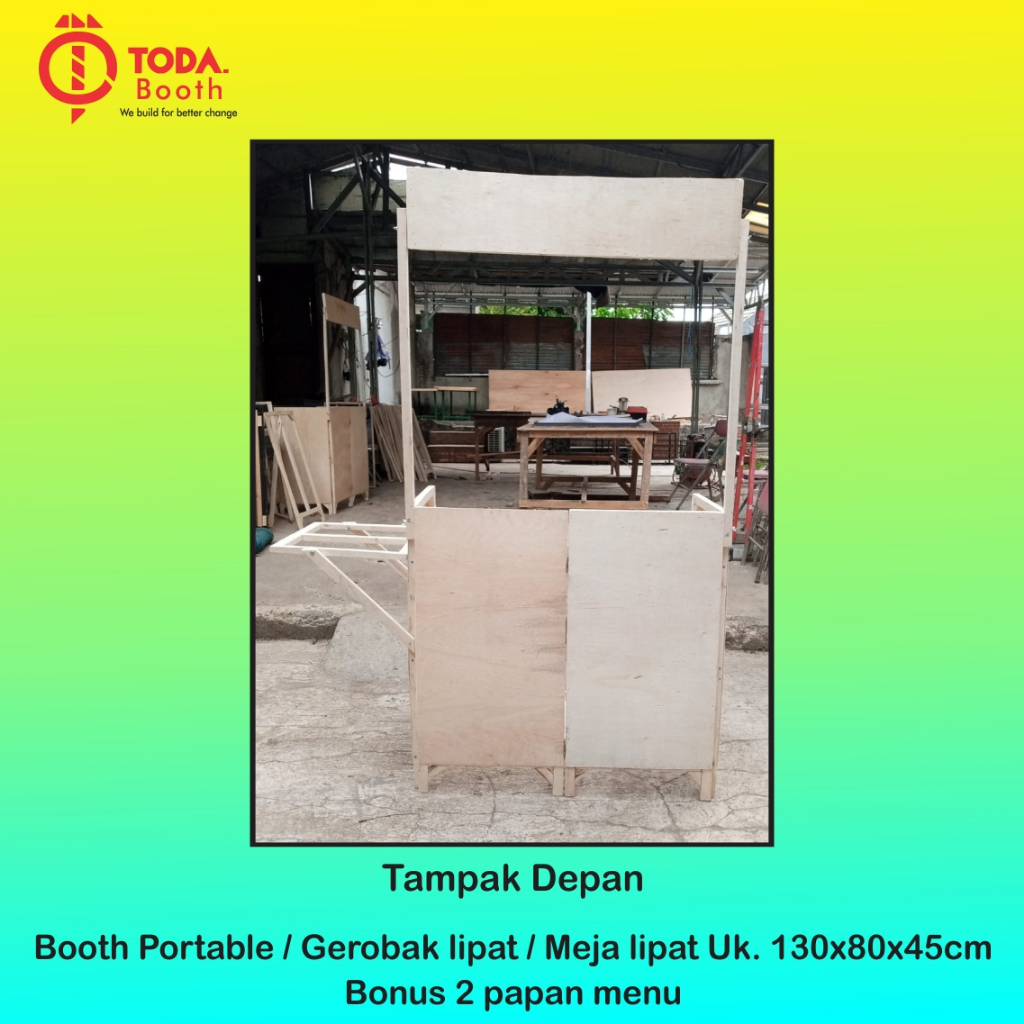 Jual BOOTH PORTABLE / GEROBAK LIPAT / MEJA LIPAT, booth portabel ...