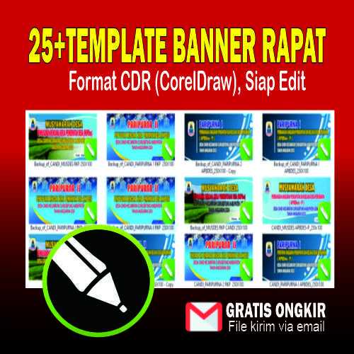 Jual 25+ DESAIN BANNER RAPAT FORMAT CDR (CORELDRAW) SIAP EDIT | Shopee ...