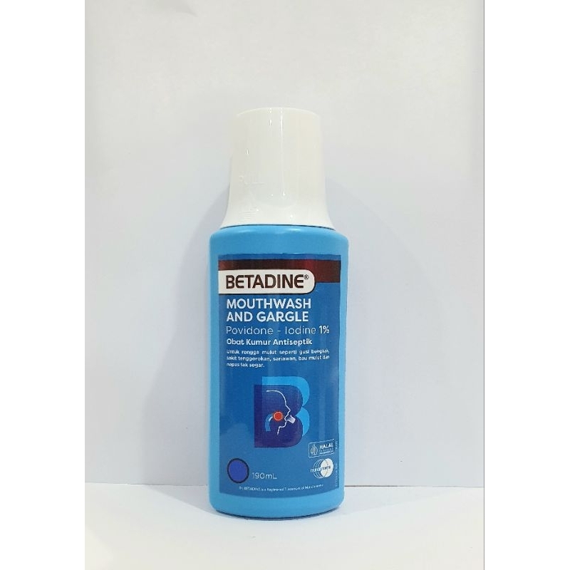 Jual Betadine Mouthwash And Gargle obat kumur 190 ml | Shopee Indonesia