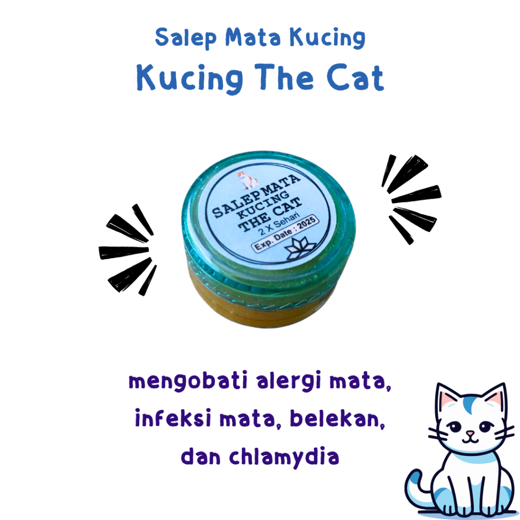 Jual SALEP MATA Kucing The Cat - Obat Mata Kucing - Chlamydia - Infeksi ...