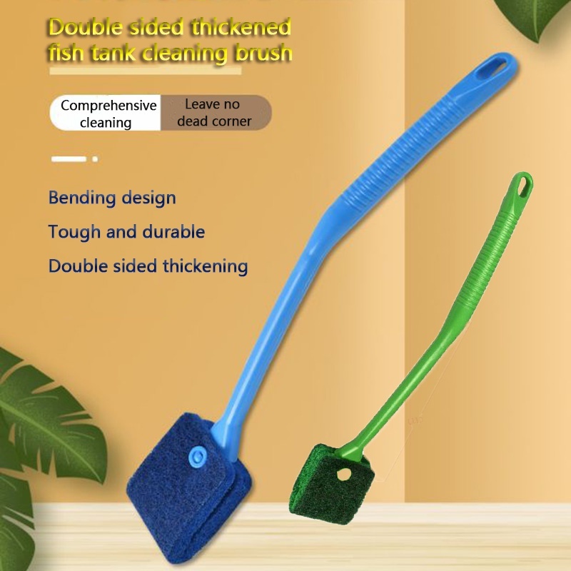 Jual Sikat Brush Filter Akuarium koi aquarium Brush Sponge Scraper Long ...