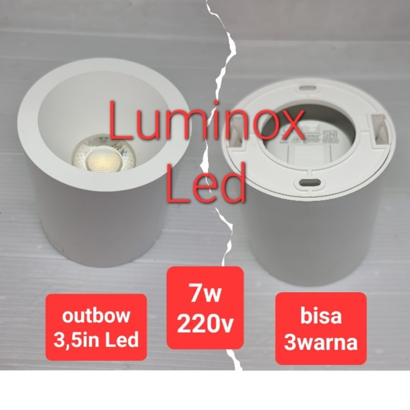 Jual downlight led outbow 3,5in 7watt 7w / spot light bulat plafon ...