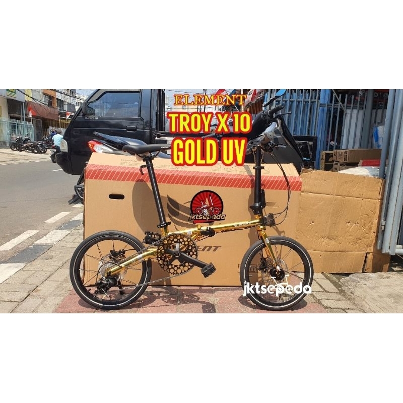 Jual Sepeda Lipat Element Troy 10 Speed | Shopee Indonesia