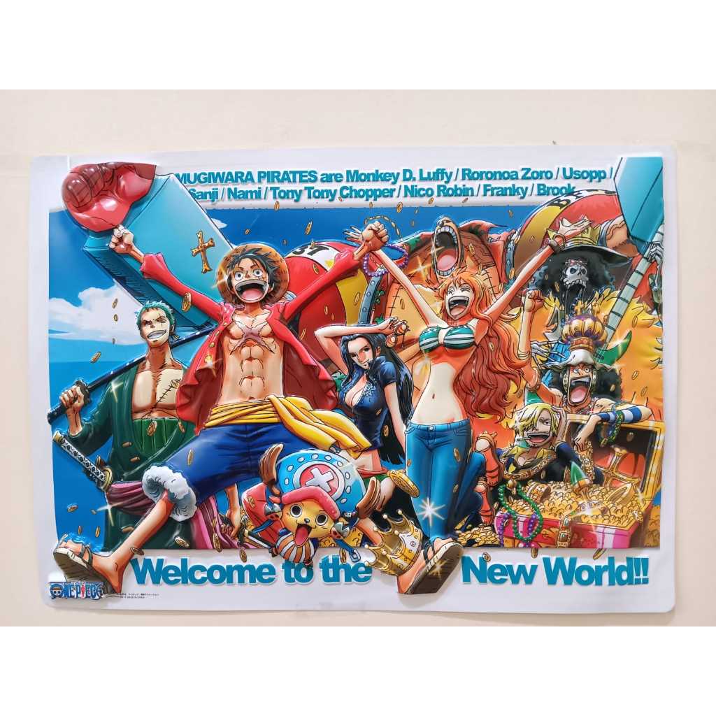 Jual Poster/Hiasan Dinding Timbul ONE PIECE Welcome To The New World ...