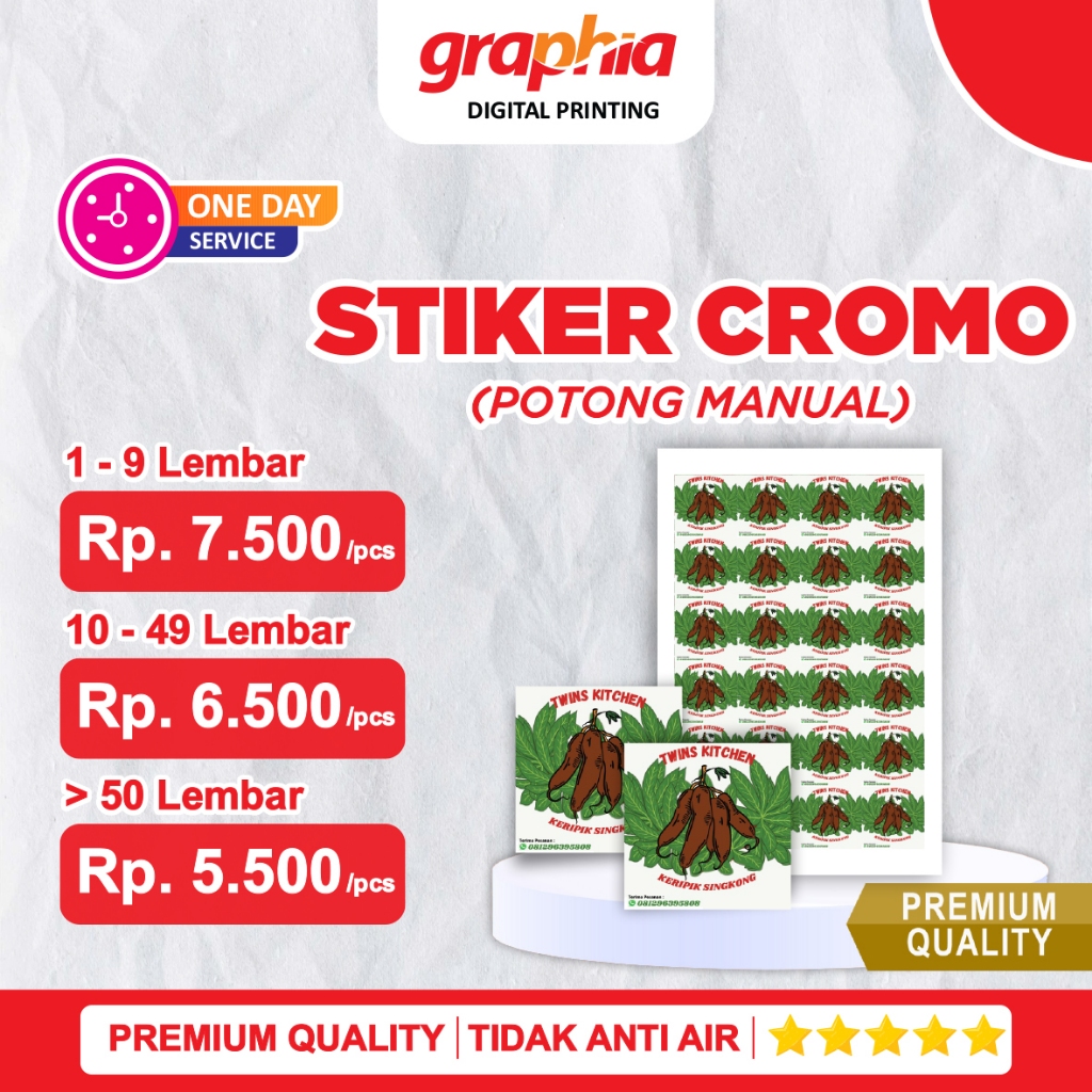 Jual Sticker Cromo + Potong A3+ | Shopee Indonesia