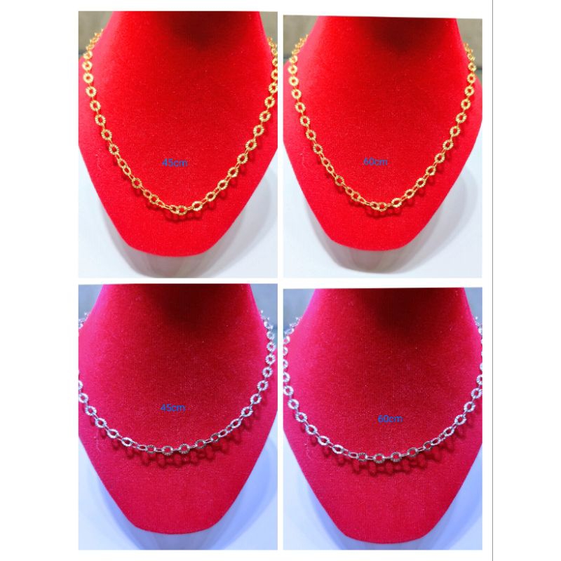 Jual KALUNG RANTAI NORI UKIR PERAK ASLI 925 LAPIS MAS PUTIH | Shopee ...