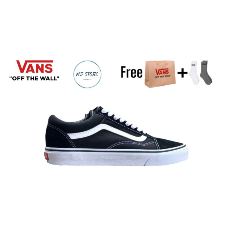 Jual Vans Old Skool Classic Black White Premium Bnib Sepatu Pria Dan