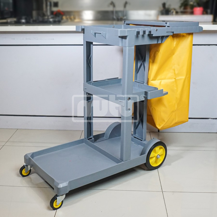 Jual MUTU Janitor Cart Hotel Trolley Gerobak Alat Kebersihan Cleaning ...
