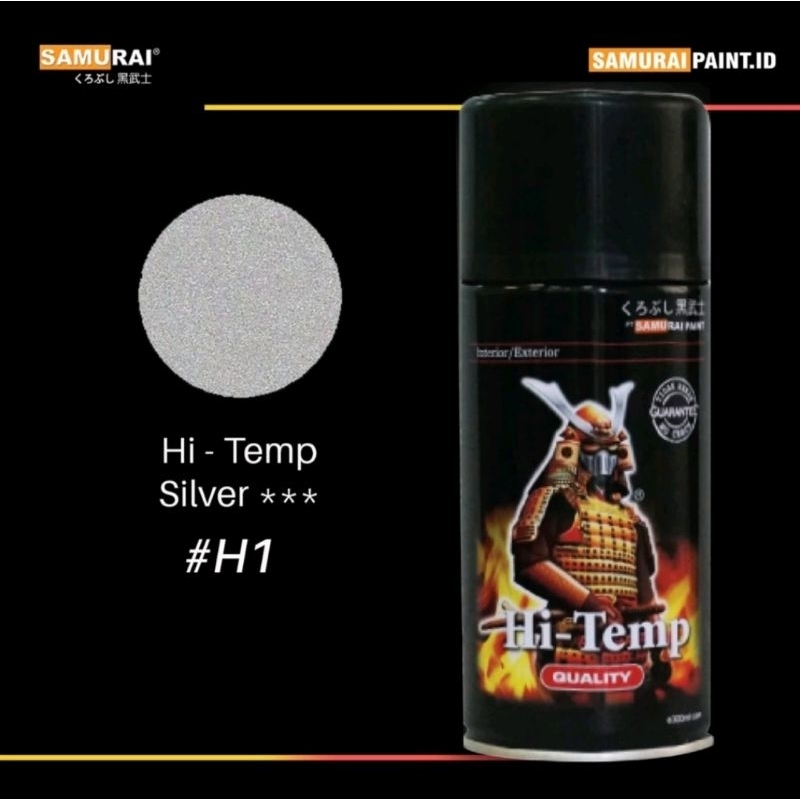 Jual Samurai Paint Hi Temp ( Black & Silver ) 300ml / SamuraiPaint Anti ...