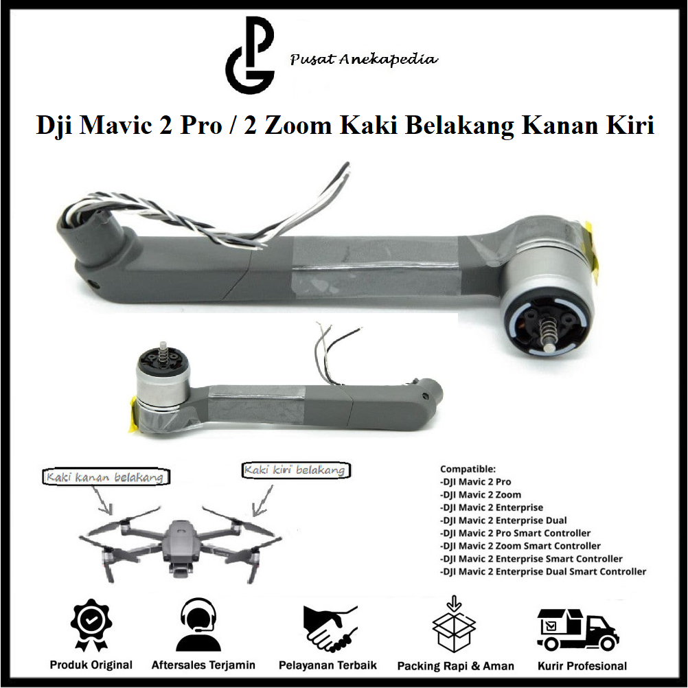 Jual Dji Mavic 2 Pro / 2 Zoom Kaki Belakang Kanan Kiri Original - Left ...