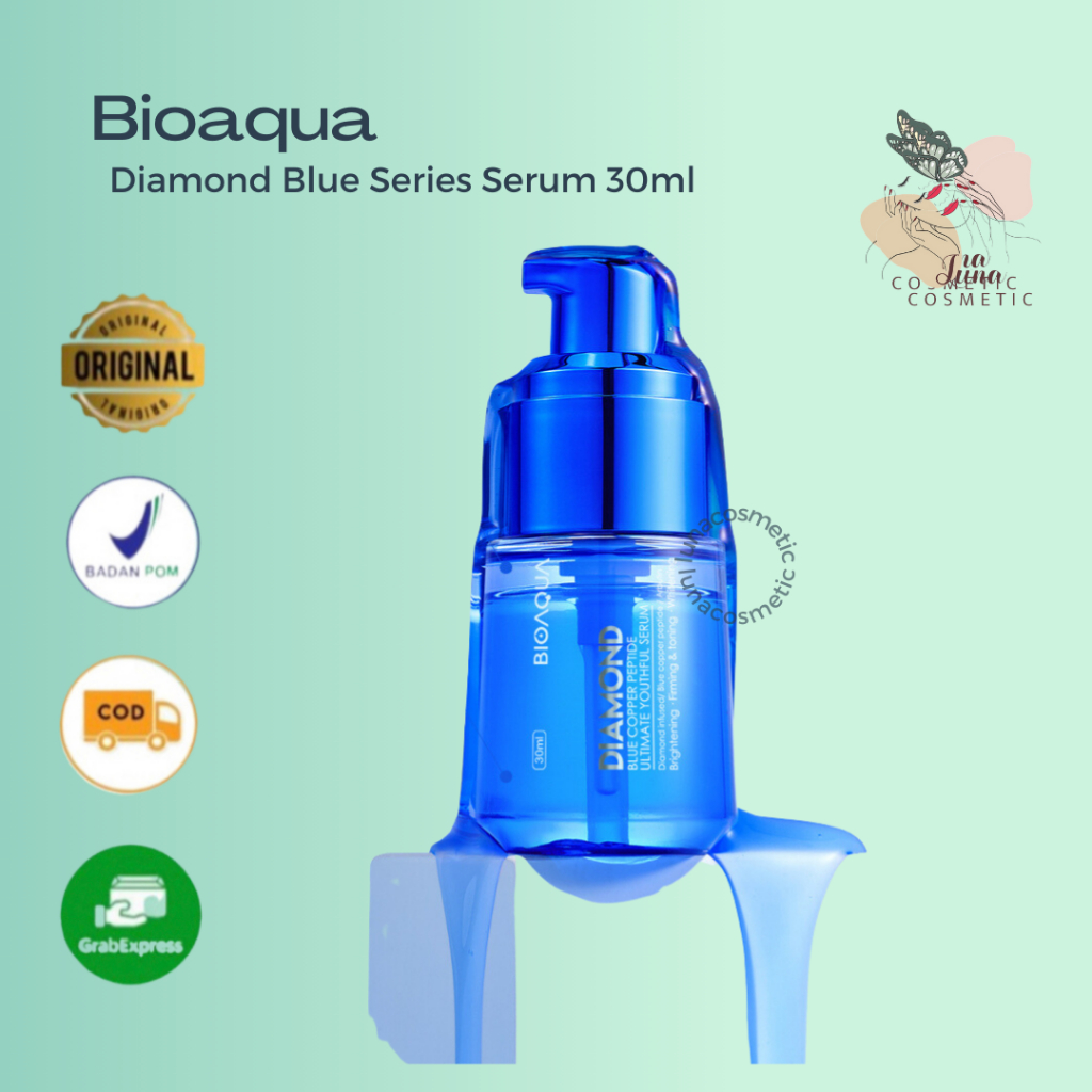 Jual BIOAQUA Diamond Blue Copper Peptide Ultimate Youthful Serum 30ml ...