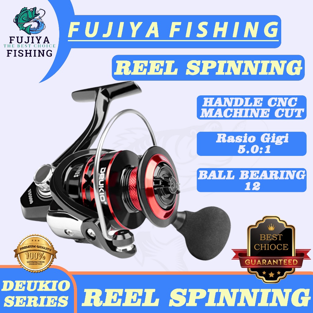 Jual Fujiya reel pancing logam penuh reel spinning mesin mancing ...