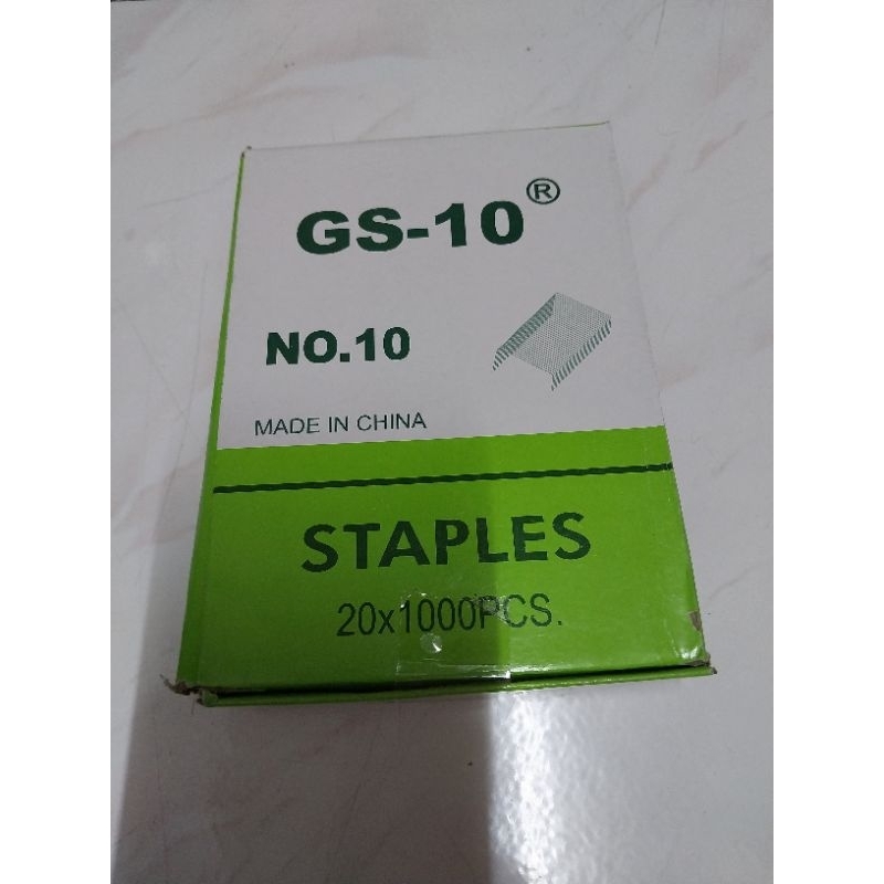 Jual ISI STAPLES NO.10 MERK GS-10 ( harga 20 ktk kecil ) | Shopee Indonesia