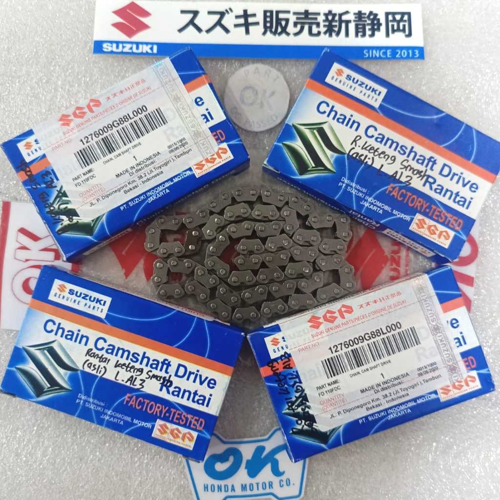Jual 1276009G88L000 RANTAI KETENG (CHAIN,CAM SHAFT DRIVE) SUZUKI SMASH ...
