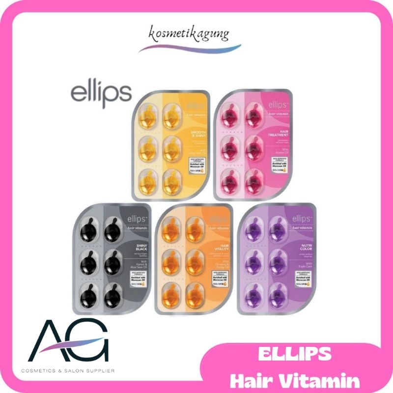 Jual ELLIPS Hair Vitamin | Vitamin Rambut | Isi 6 | Sachet | | Shopee ...
