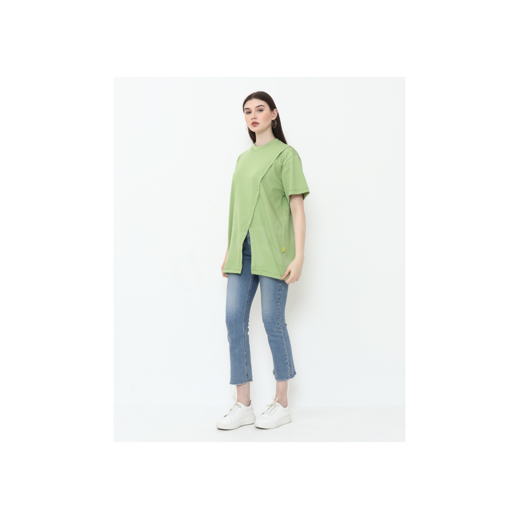 Jual Kaos Basic Oversize With Front Slit T-shirt Kimono | Shopee Indonesia