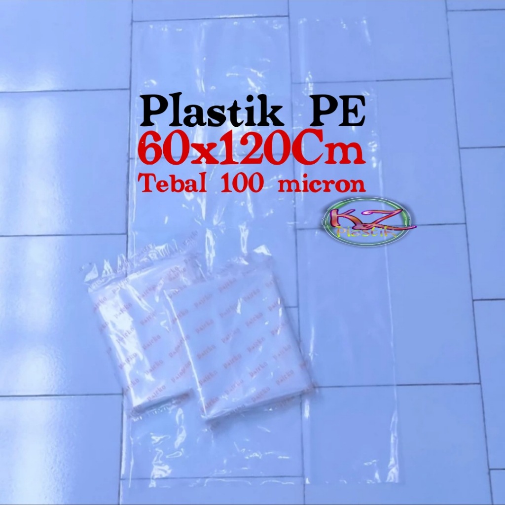 Jual Plastik PE Bening 60 x 120 Cm Tebal 100 Micron , Plastik Bening ...