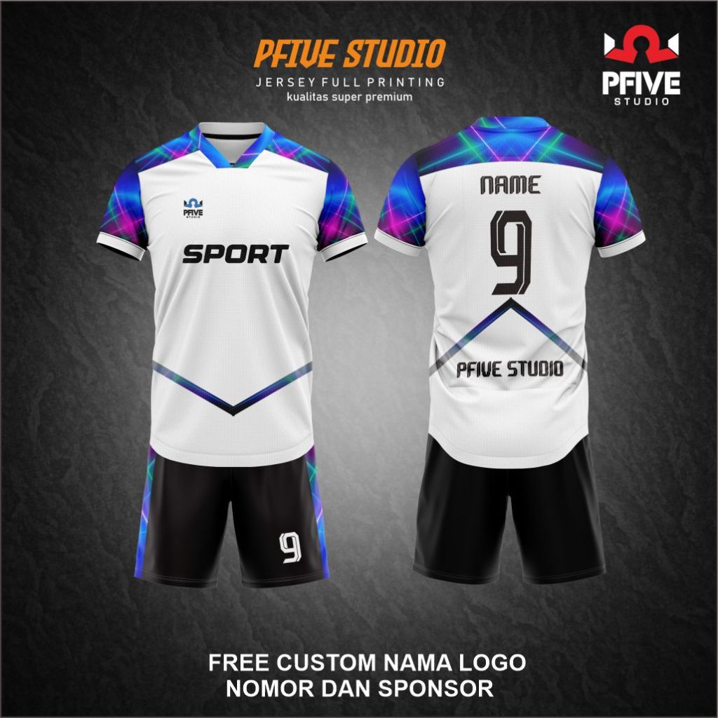Jual JERSEY FUTSAL GRADE ORI MOTIF LASER ( FREE NAME / LOGO / SPONSOR ...