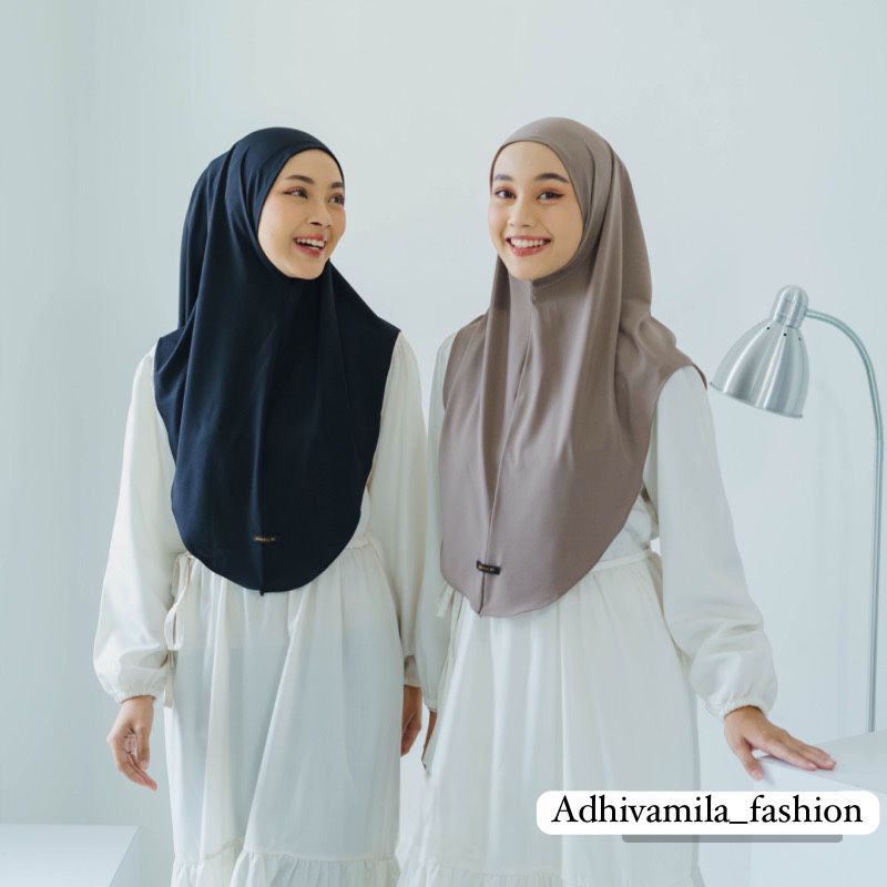 Jual 𝐀𝐃𝐇𝐈𝐕𝐀𝐌𝐈𝐋𝐀 - JILBAB INSTAN MALAY JERSEY PREMIUM/ BERGO INSTAN NON PET PINGUIN JERSEY ...
