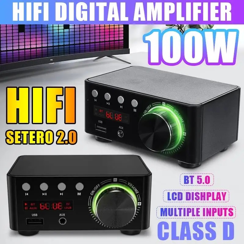 Jual TCXRE Audio Active Speaker Amplifier HiFi Bluetooth 5.0 50Wx2 - X26 | Shopee Indonesia