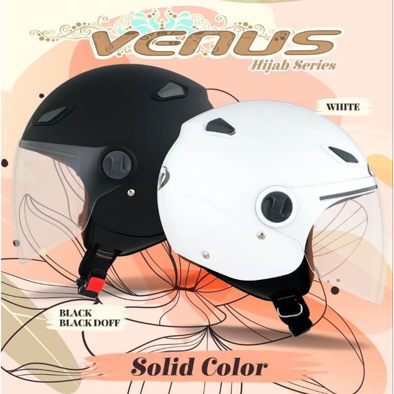 Jual Helm GM Venus Hijab Original / Helm Motor Retro Hijab / Helm Motor ...