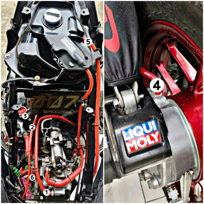 Jual Selang Hawa & Selang Radiator Samco Sport Honda Vario 125-150 ...