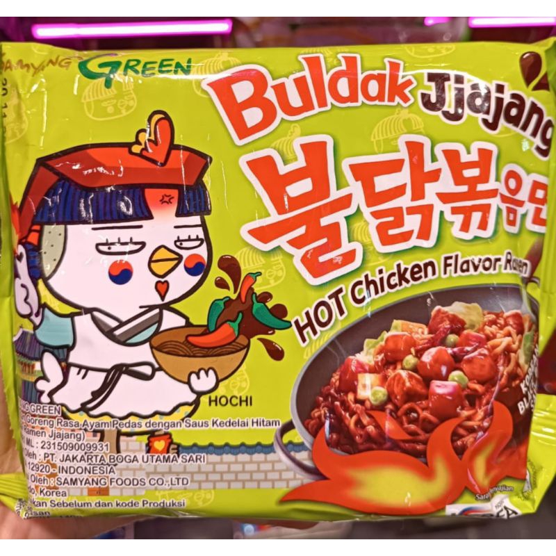 Jual Green Buldak Jjang Hot Chicken Flavor Ramen | Shopee Indonesia