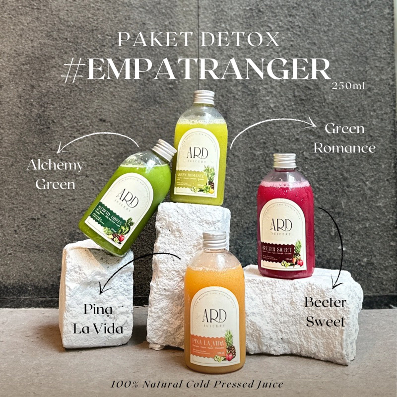 Jual Paket Detox Basic #EmpatRanger Immune Booster ARD Juice Cold ...