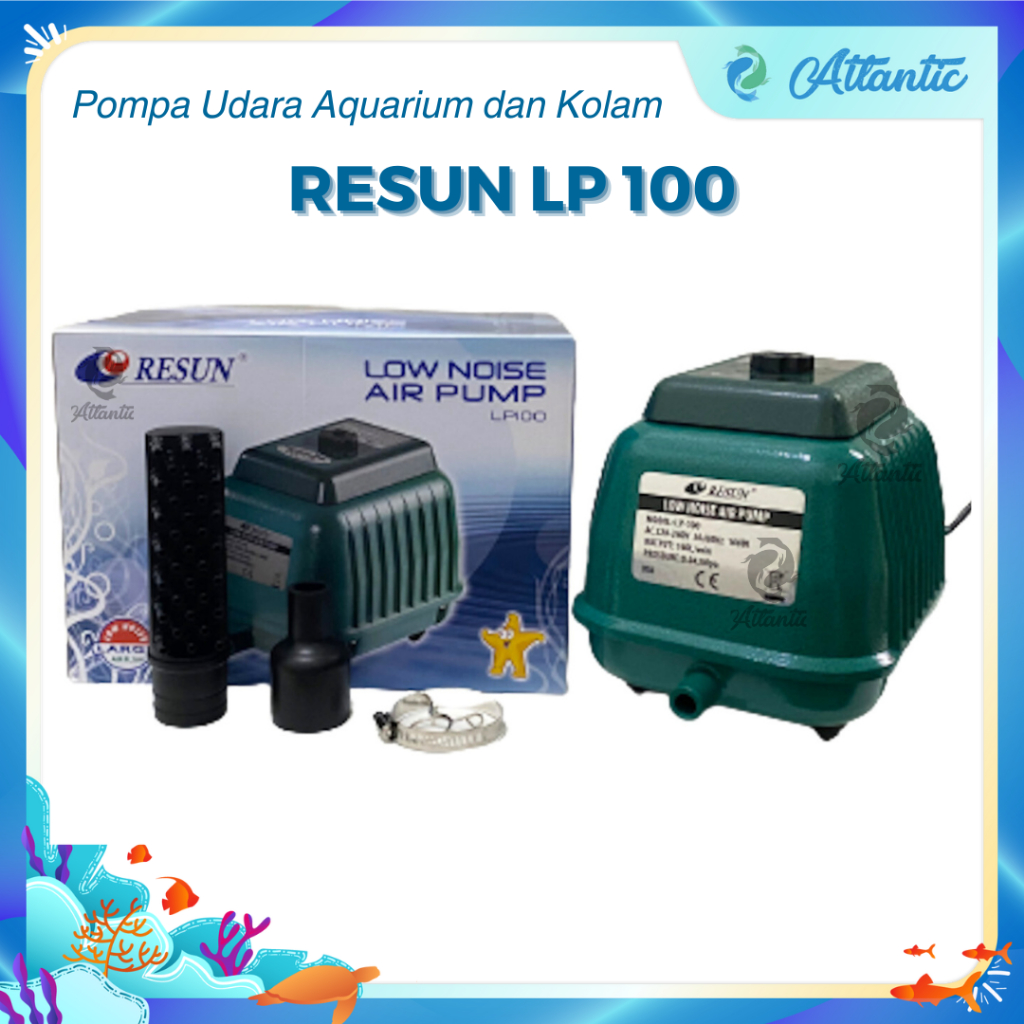 Jual RESUN LP 100 POMPA UDARA AERATOR AIR PUMP AQUARIUM KOLAM RESUN ...