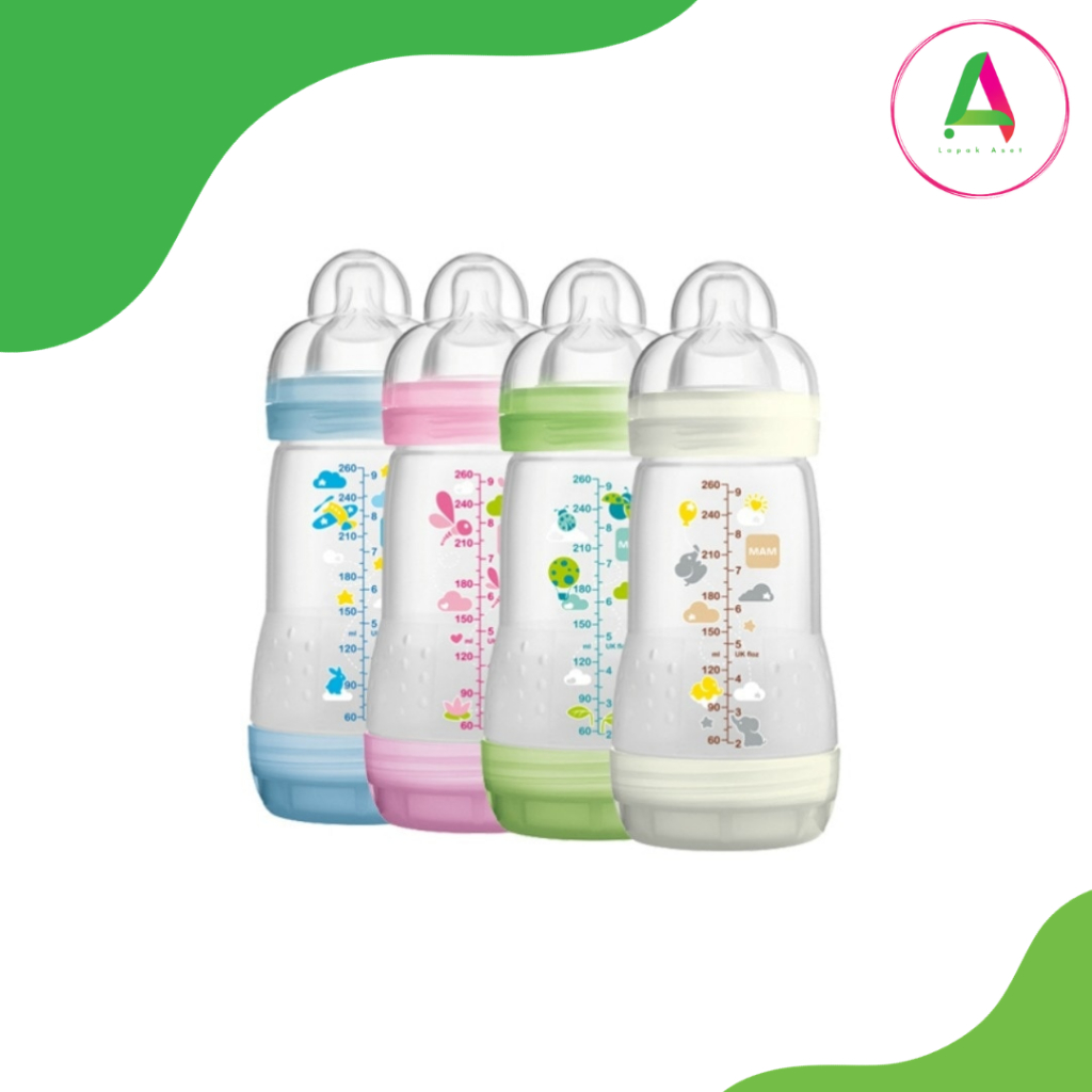Jual MAM Botol Susu Anti Kolik Anti Sedak MAM Anti Colic Bottle 260 ML ...