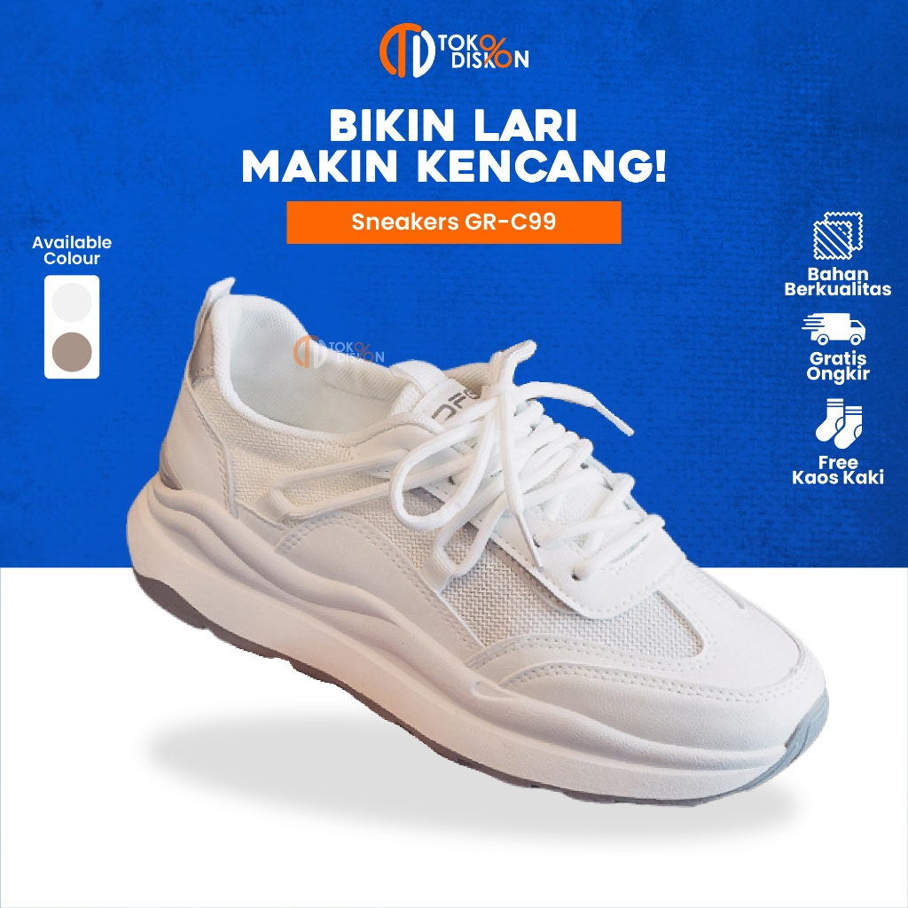 Jual Sepatu Sneakers Running Wanita Import Gymnastic Shoes GR-C99 ...
