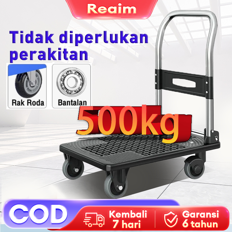 Jual Handtruck Troley Troli Barang Lipat 500kg Handtruck besi gerobak ...