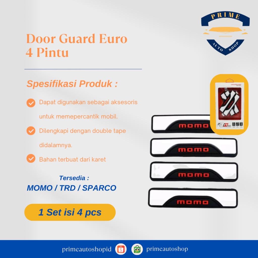 Jual Door Guard Mobil Euro 4pcs / Pelindung Pintu Mobil Euro 4pcs ...