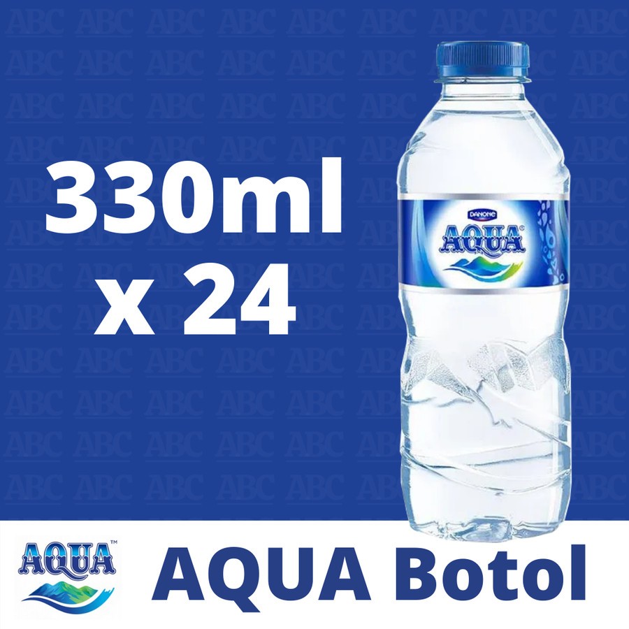 Jual AQUA | 330ml x 24 | Botol Kecil | Air Minum | Air Mineral | Shopee Indonesia