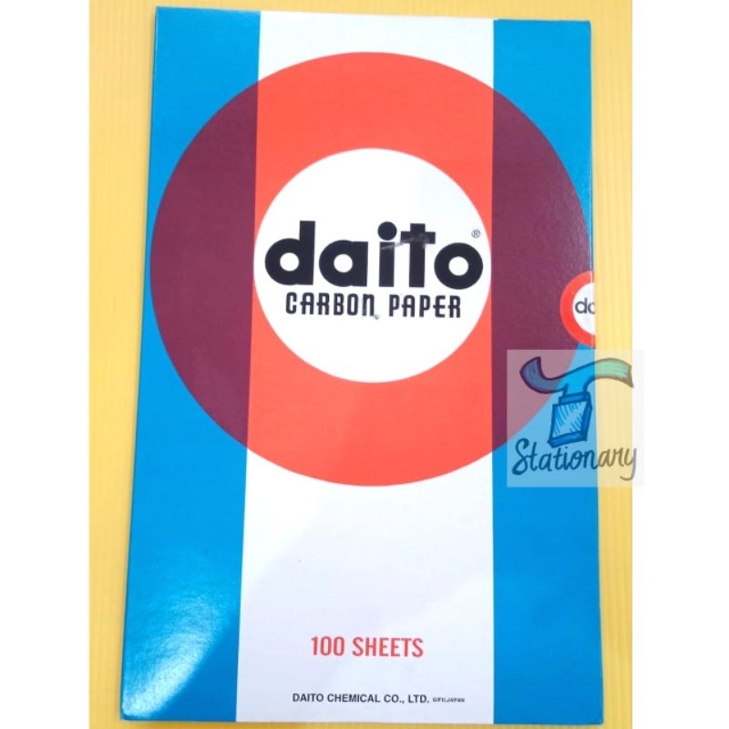 Jual Kertas Karbon / Carbon Paper DAITO Hitam F4 (100 Lembar). | Shopee ...