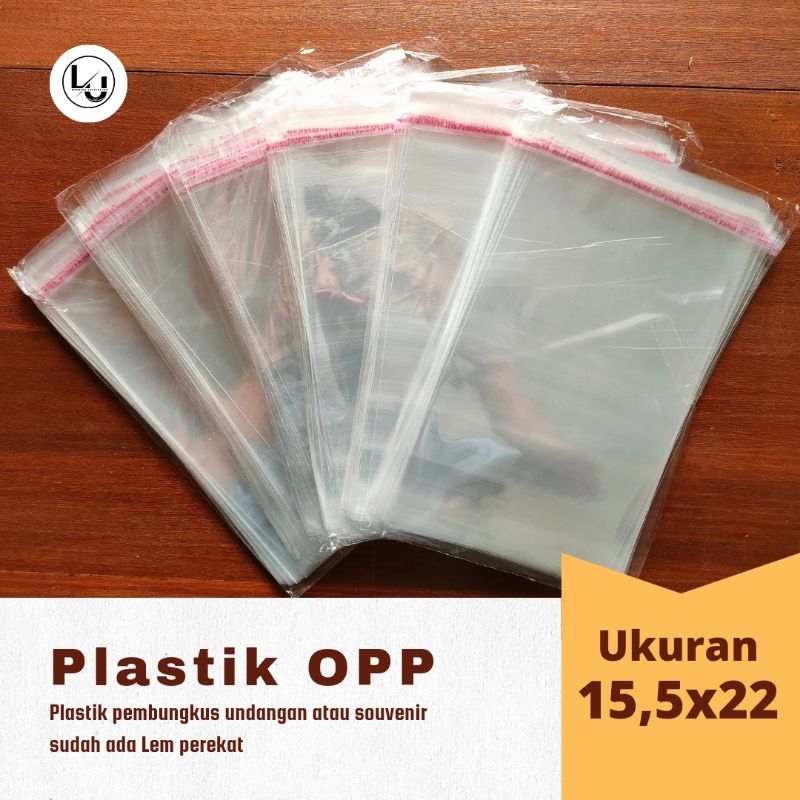 Jual Plastik opp 15,5 x 22 cm ( 1pack isi 100pcs ) | Shopee Indonesia