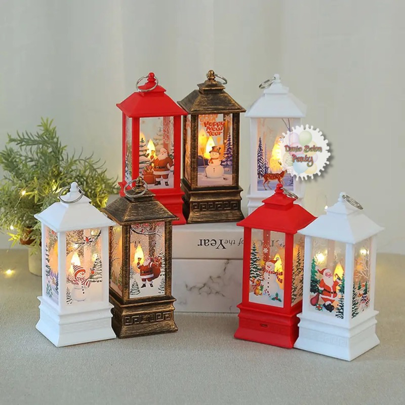 Jual Lampu Lentera Lilin Led Natal / Hiasan Natal Souvenir Christmas ...
