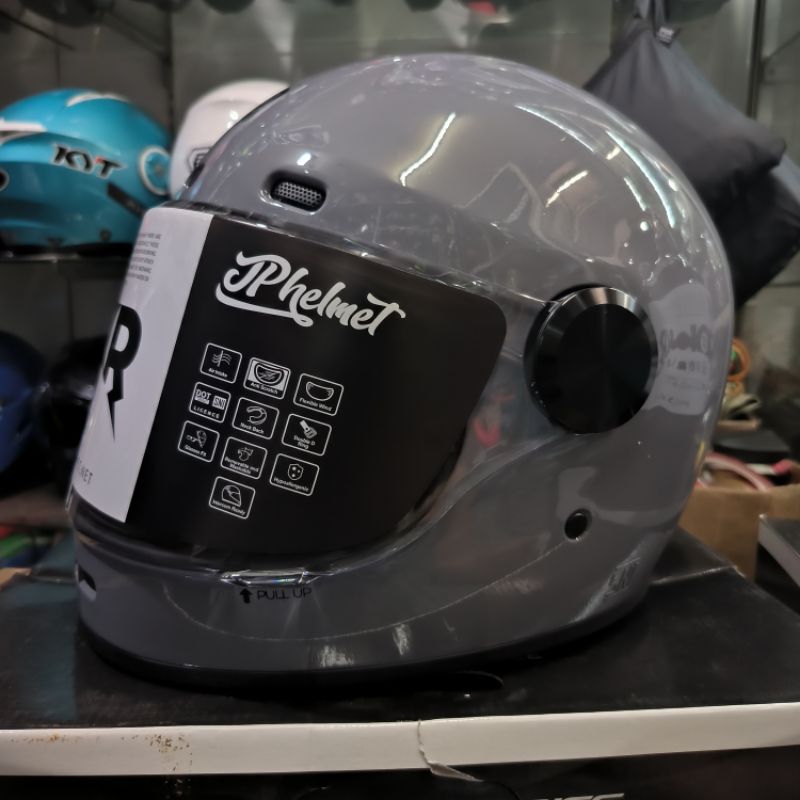 Jual helm jp rokr helm full face retro | Shopee Indonesia