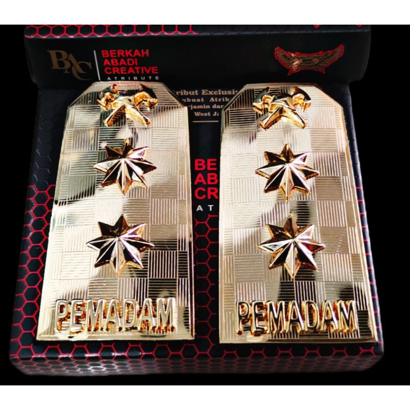 Jual pangkat PDU DAMKAR gol 4D , Pemadam kebakaran full plat emas ...