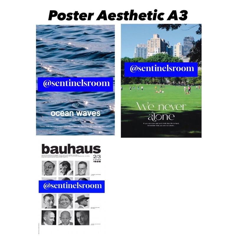 Jual BUY 2 GET 1 ‼️ poster ocean waves,poster ombak laut,poster ...