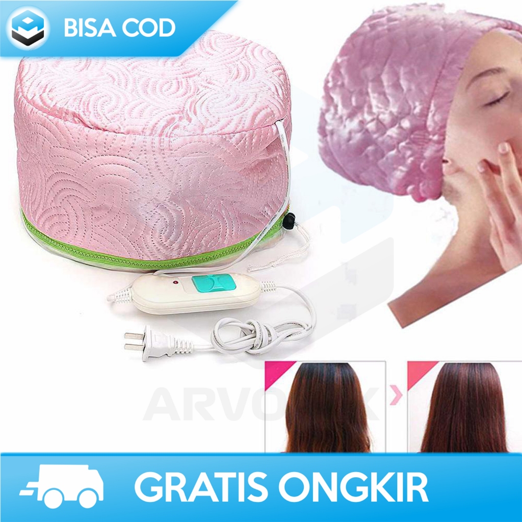 Jual STEAM RAMBUT HOT STEAMER CAP HAIR SPA THERMAL TREATMENT TOPI ...