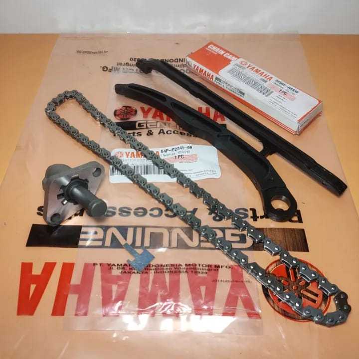 Jual paket rantai keteng Mio j+lidah Tensioner+tonjokan keteng Yamaha ...