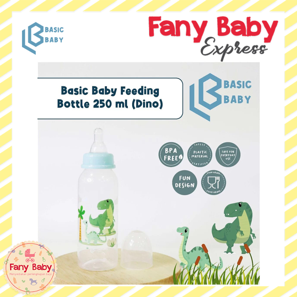 Jual BASIC BABY FEEDING BOTTLE 250ML (BOTOL SUSU KARAKTER) | Shopee ...