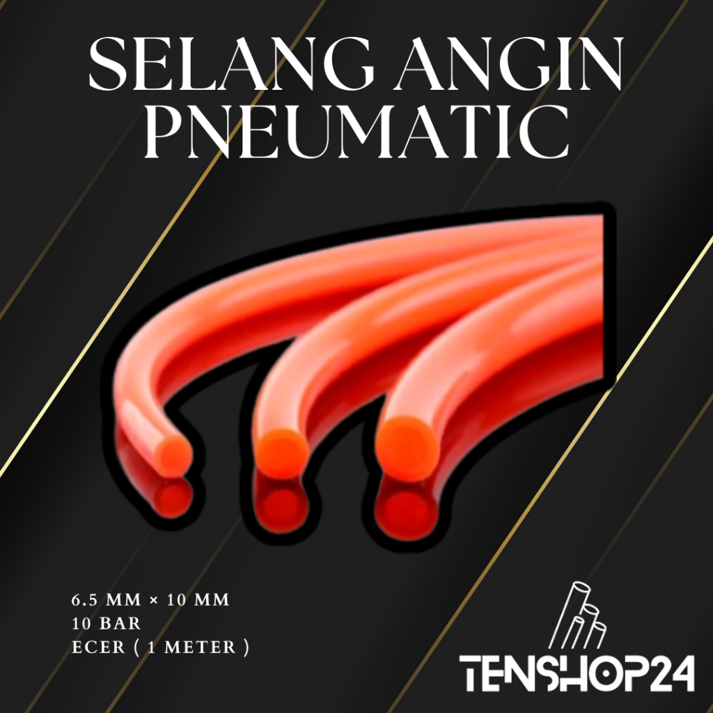 Jual Selang Angin Pneumatic PU 6.5 x 10 Per Meter Tjap Mata (Kualitas ...