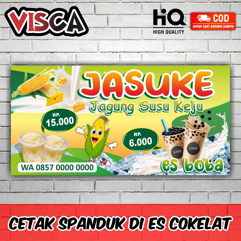 Jual Spanduk banner Jasuke Boba viral murah | Shopee Indonesia
