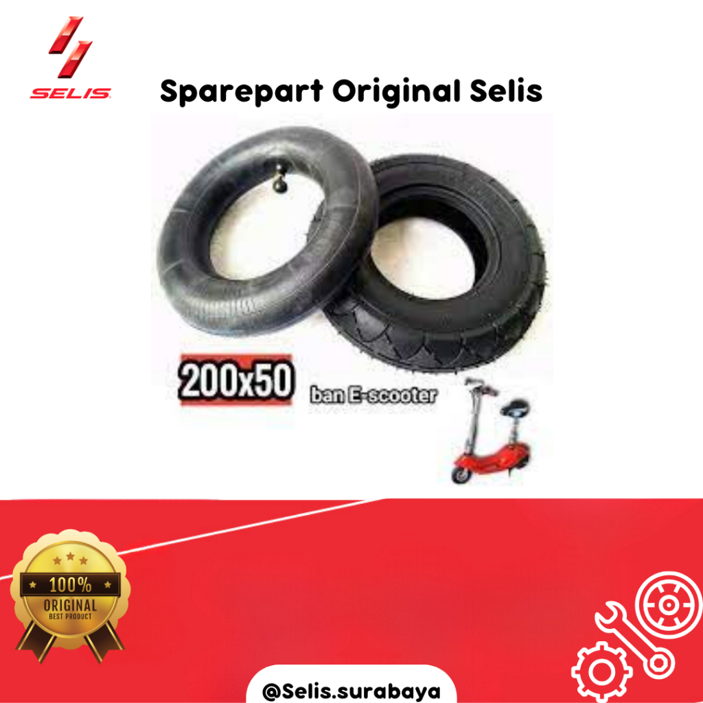 Jual SELIS - Ban Luar dan Ban Dalam 200 x 50 Ban Kid Scooter | Shopee ...