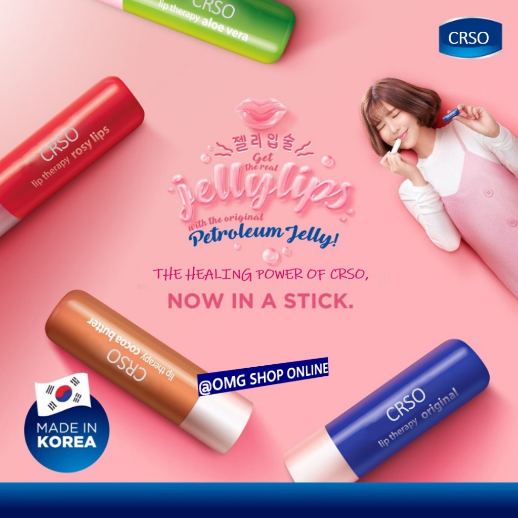 Jual [NEW] CRSO Lip Therapy Stick Pelembab Bibir Wanita Pria / Lipbalm ...