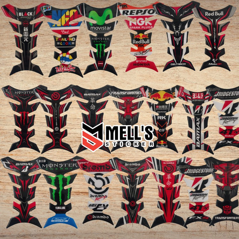 Jual stiker sticker tankpad motor universal tnaki tank motor emblem ...