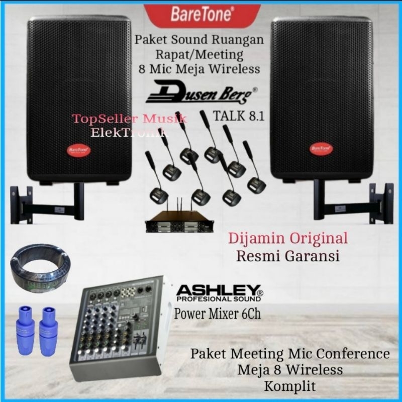 Jual Paket Mic Meja Meeting/Rapat Dusenberg 8 Mic Meja Wireless + Sound ...